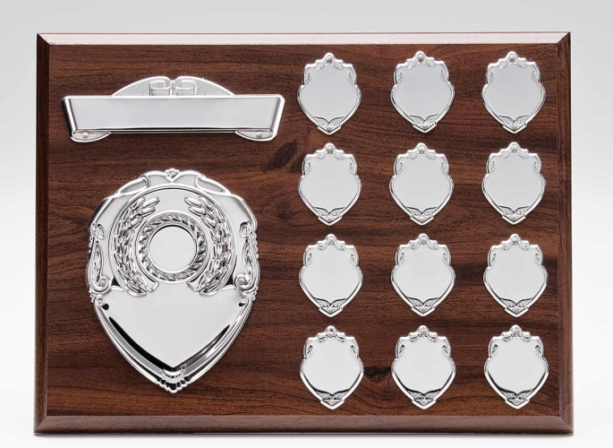 Wooden Annual Plaques With Silver Trims 1 - Trophy Sales